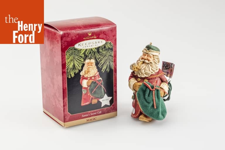 Hallmark "Santa's Secret Gift" Christmas Ornament, 1997 - The Henry Ford