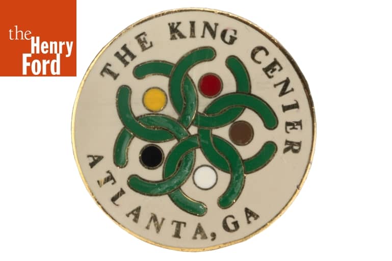 "The King Center" Lapel Pin, circa 1990 - The Henry Ford