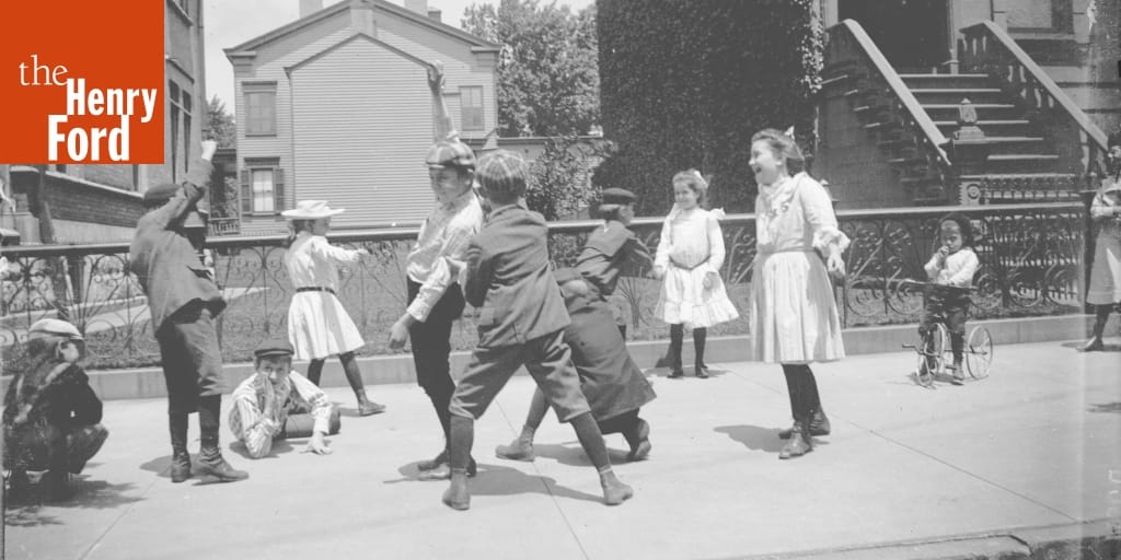 Children Playing Prisoners Base Game, circa 1900 - The Henry Ford
