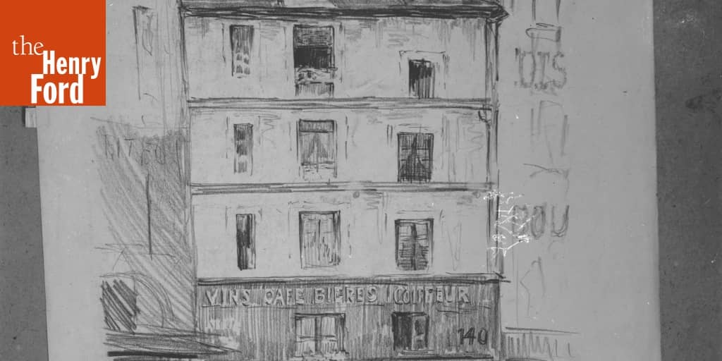 Etchings by Trowbridge, Street Market, 1890-1915 - The Henry Ford