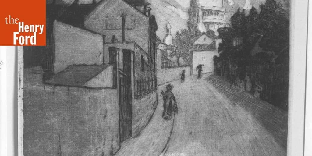 Etchings by Trowbridge, Street Scene, 1890-1915 - The Henry Ford
