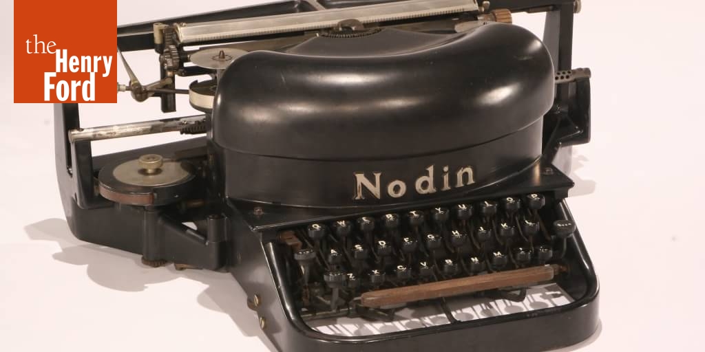 Nodin Noiseless Desk Typewriter, 1900-1910 - The Henry Ford
