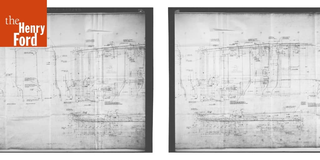Drawing, "Pan Assy. Floor Front," Ford Automobile, October 25, 1941 ...