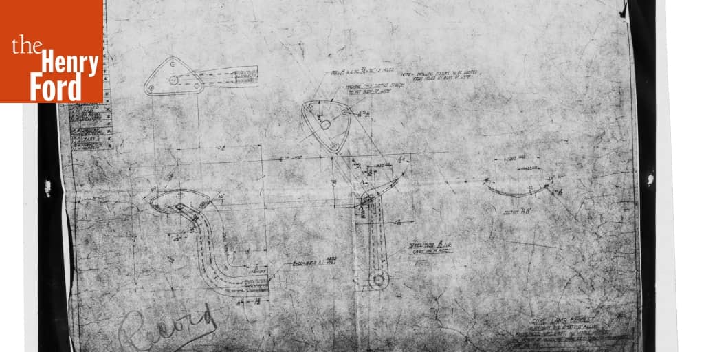 Drawing, "Cowl Lamp Bracket," Ford Model A, March 1, 1929 - The Henry Ford