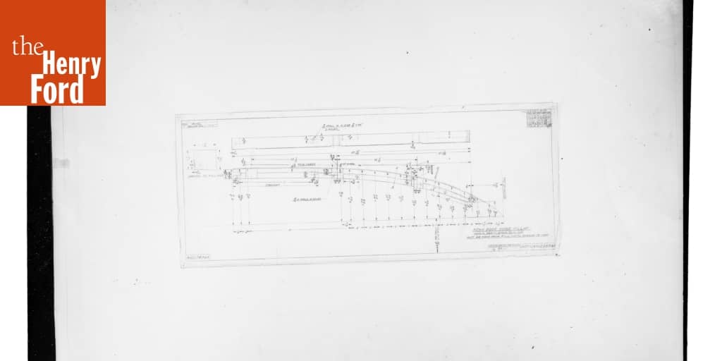 Drawing, "Rear Door Hinge Pillar," Ford Model A, August 12, 1930 - The ...