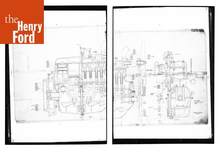 Drawing, "Engine Assembly, Sheet No. 1," Ford Model A, September 25 ...