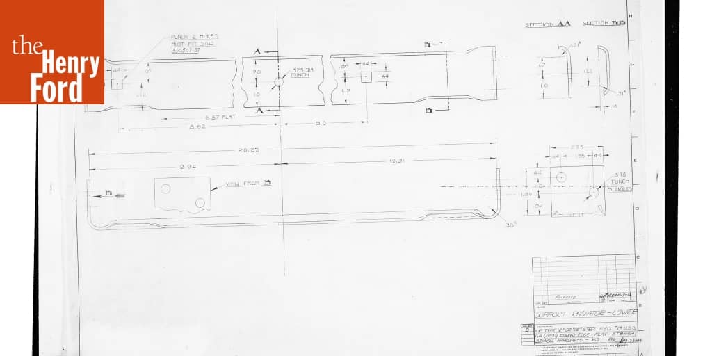 Drawing, "Support - Radiator - Lower," Ford GPW, October 3, 1944 - The ...