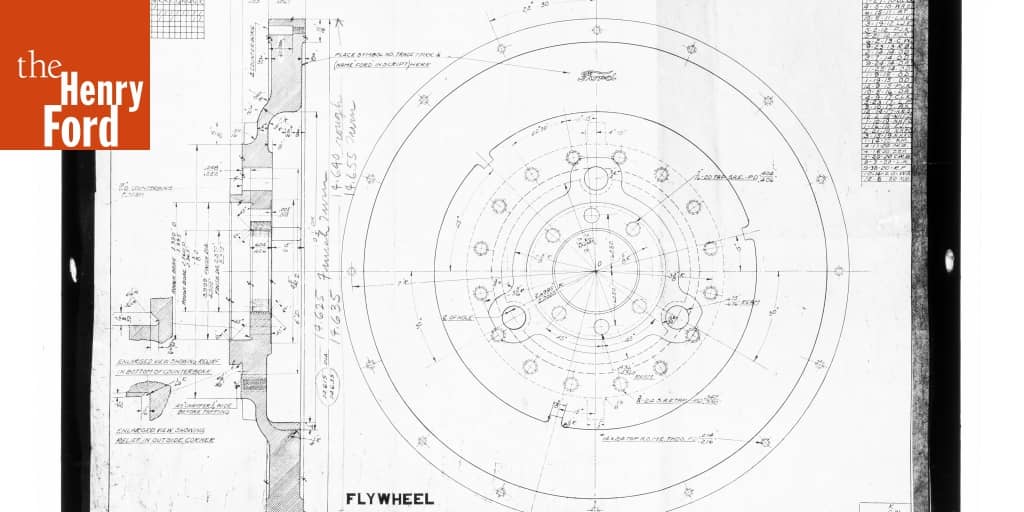 Drawing, "Flywheel," Ford Model T, December 8, 1920 - The Henry Ford