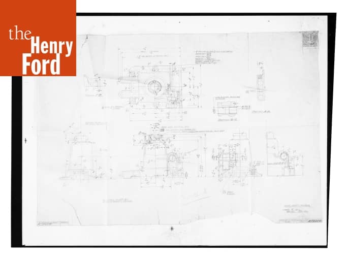 Drawing, "Gear Shift Housing," Ford Model A, October 16, 1928 - The ...