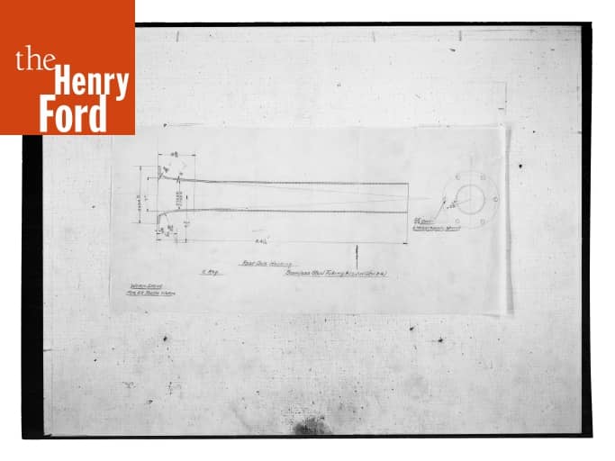 Drawing, "Rear Axle Housing," Ford Model T, 1915-1923 - The Henry Ford
