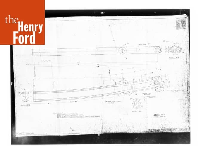 Drawing, "Front Axle," Ford Model A, August 15, 1930 - The Henry Ford
