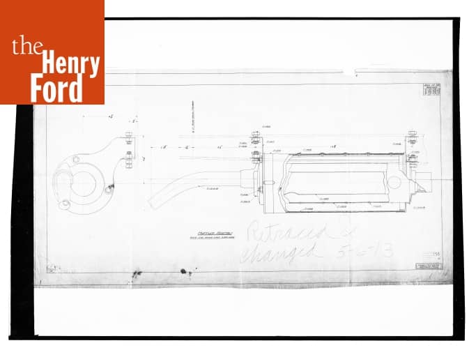 Drawing, "Muffler Assembly," Ford Model T, November 22, 1910 - The ...