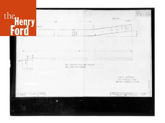 Drawing, "Jack Handle," Ford Model T, August 4, 1925 - The Henry Ford