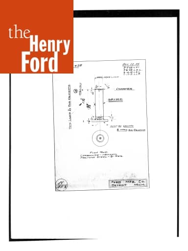 Drawing, "Push Rod," Ford Model N, July 17, 1913 - The Henry Ford