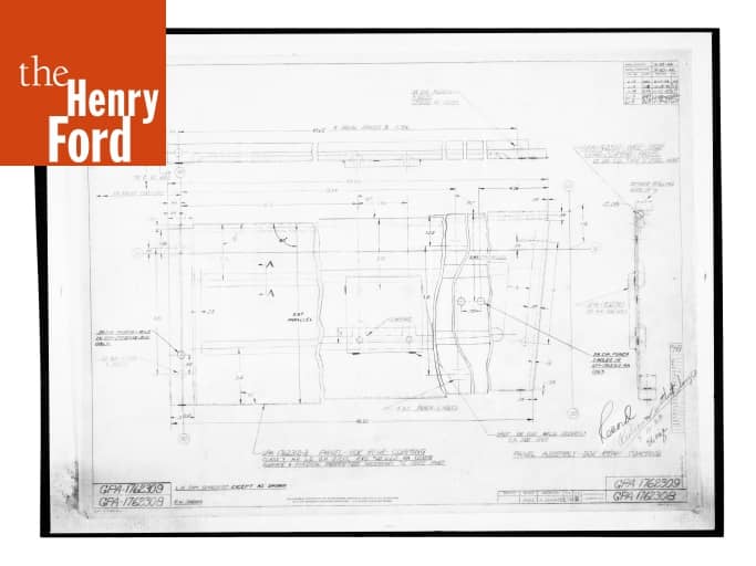 Drawing, "Panel Assembly - Side Rear Coaming," Ford GPA, January 7 ...
