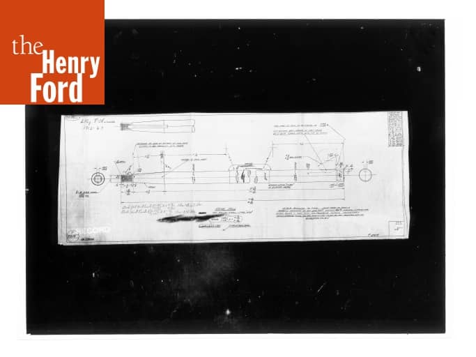Drawing, "Rear Axle," Ford Model T, September 30, 1922 - The Henry Ford