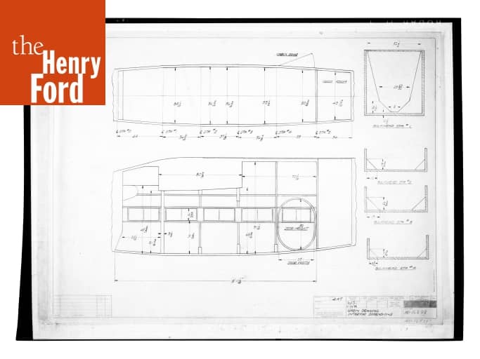 "Cabin Drawing Interior Dimensions," Ford Tri-Motor (4-AT), June 26 ...