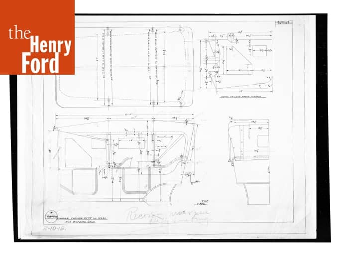 Drawing, "Top," Ford Model T Touring Car, February 10, 1912 - The Henry ...