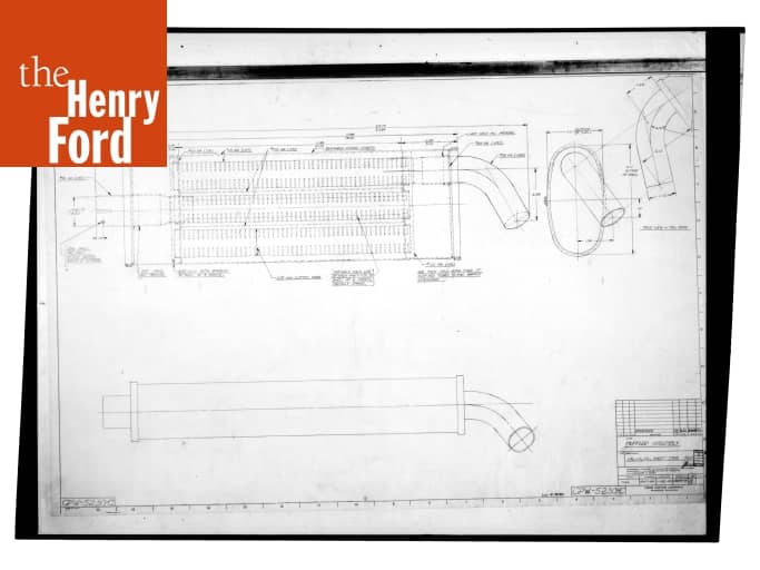 Drawing, "Muffler Assembly," Ford GPW, December 14, 1944 - The Henry Ford