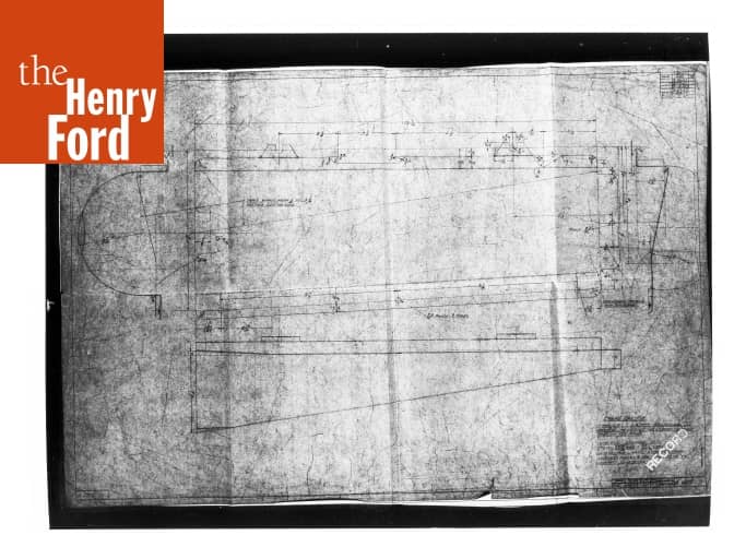 Drawing, "Engine Pan - R.H.," Ford Model A, November 21, 1927 - The ...