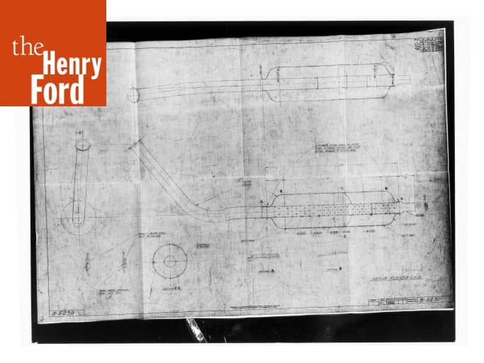 Drawing, "Muffler Assembly L.H.D.," Ford Automobile, May 2, 1932 - The ...