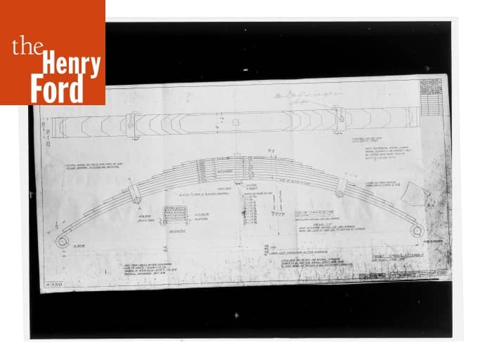 Drawing, "Front Spring Assembly," Ford Model A, December 30, 1929 - The ...
