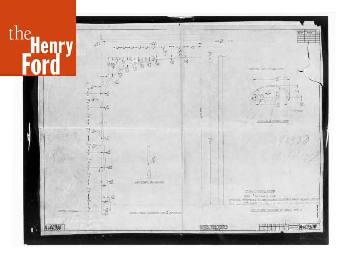 Drawing, "Cowl Moulding," Ford Model A, March 14, 1929 - The Henry Ford