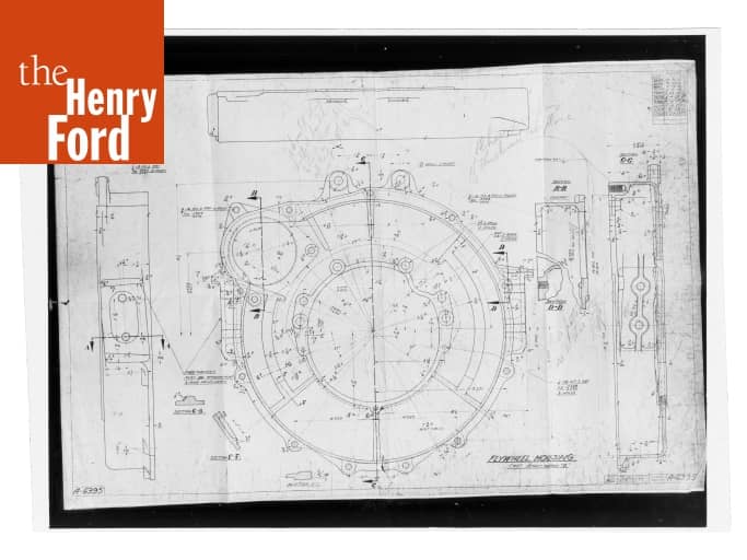 Drawing, "Flywheel Housing," Ford Model A, March 20, 1929 - The Henry Ford