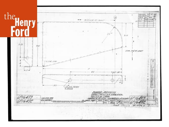 Drawing, "Board - Running," Ford GP, December 23, 1940 - The Henry Ford
