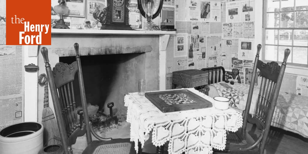 Interior of Mattox Family Home in Greenfield Village, 1992 - The Henry Ford