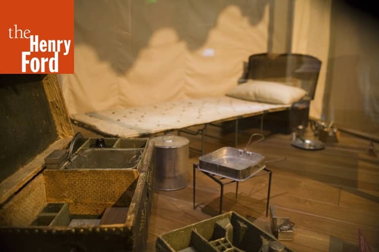 George Washington's Camp Bed and Chest in Henry Ford Museum, June 2007 ...