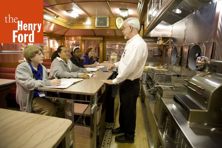 Henry Ford Academy Students in Lamy's Diner in Henry Ford Museum ...