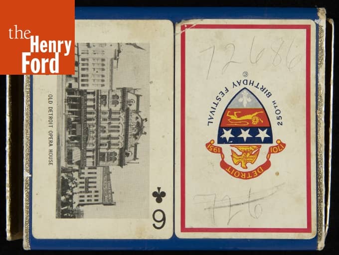 Playing Cards, Commemorating the 250th Anniversary of Detroit, Michigan ...