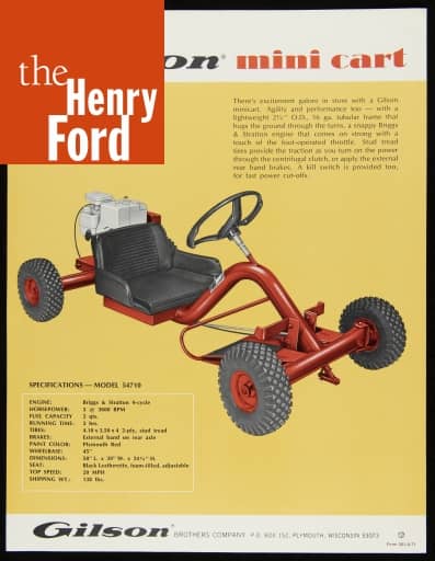 Gilson Brothers Company Sales Brochure, "Gilson Mini Cart," 1971 - The ...