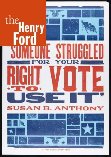 Poster, "Someone Struggled for Your Right to Vote. Use It. - Susan B ...