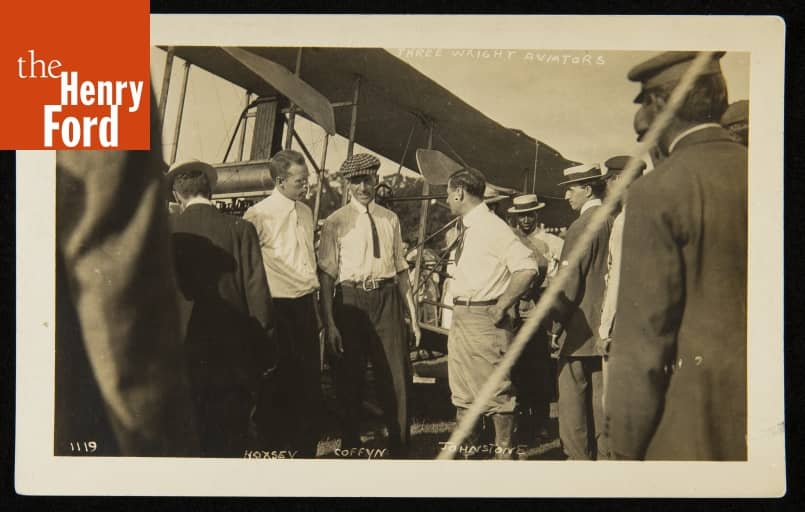 Arch Hoxsey, Frank Coffyn, and Ralph Johnstone, Members of the Wright ...