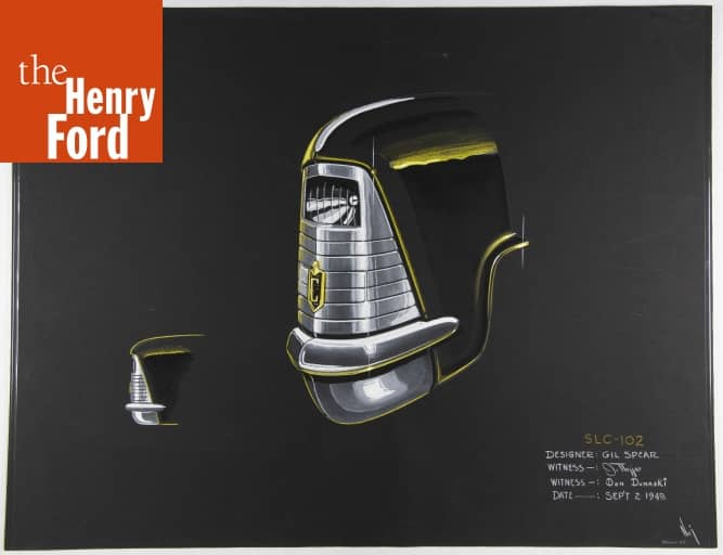 Rendering, "SLC-102" (Lincoln Continental Rear Light), September 2 ...