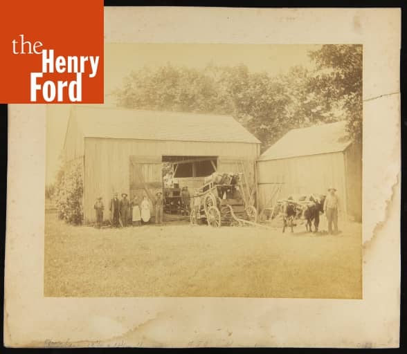 Treadmill Operated by Oxen on the Perkins Farm, Bethany, Connecticut ...