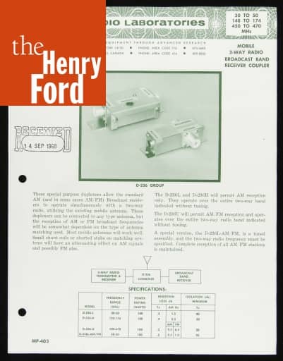 Sinclair Radio Laboratories Trade Catalog, circa 1968 - The Henry Ford