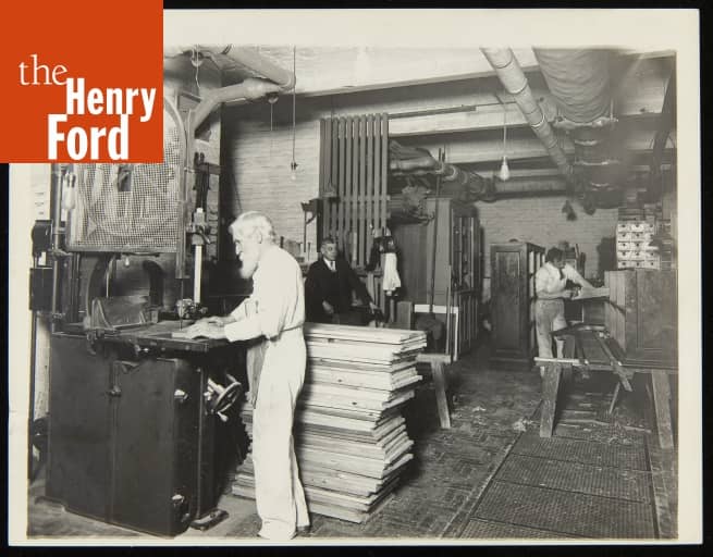Cabinetmaker George Sutter, Age 88, Maintaining Bookshelves in The ...