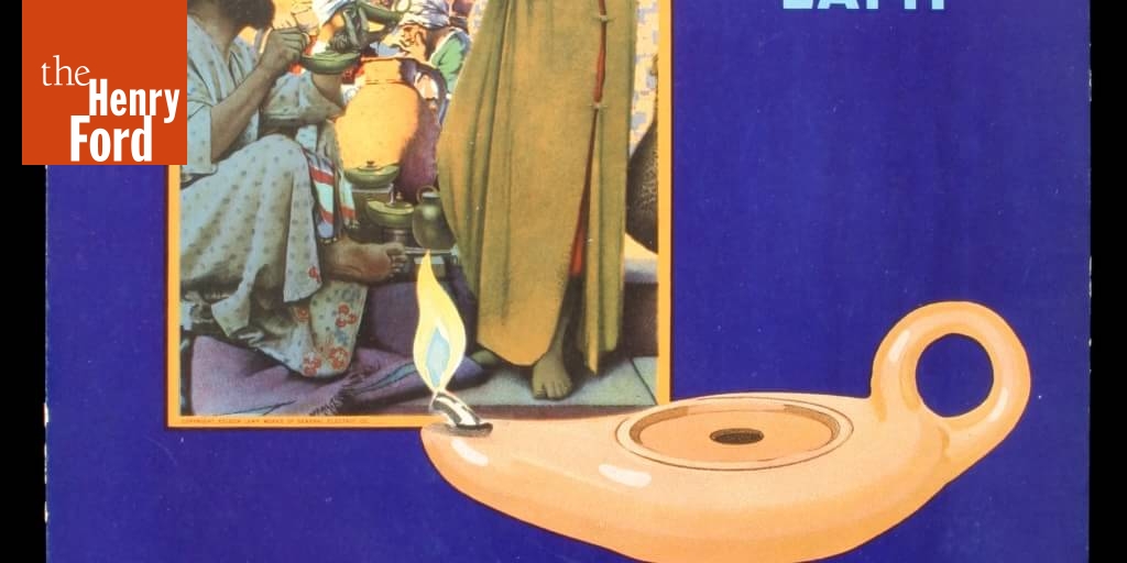 Advertising Poster for Edison Mazda Lamps, "The Right Light Increases ...