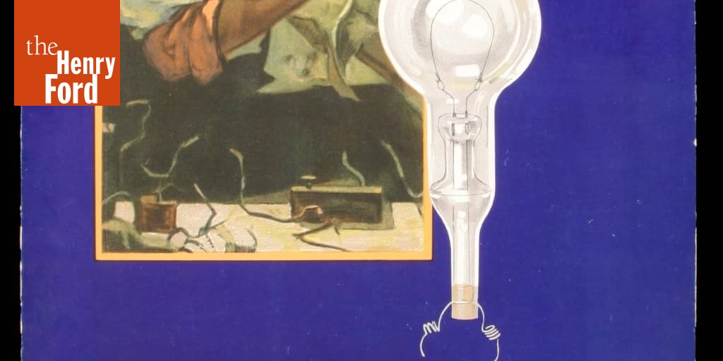 Advertising Poster for Edison Mazda Lamps, "Electric Light is ...