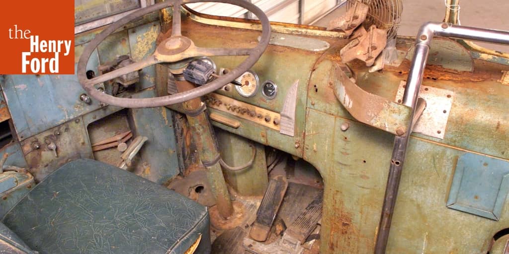 Rosa Parks Bus before Restoration, Interior, Driver's Area, March 2002 ...