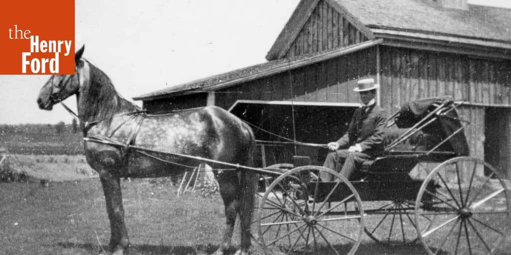Man Seated in a Buggy, circa 1890 - The Henry Ford