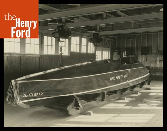 Edsel Ford's Speedboat, "Nine Ninety Nine," February 1924 - The Henry Ford