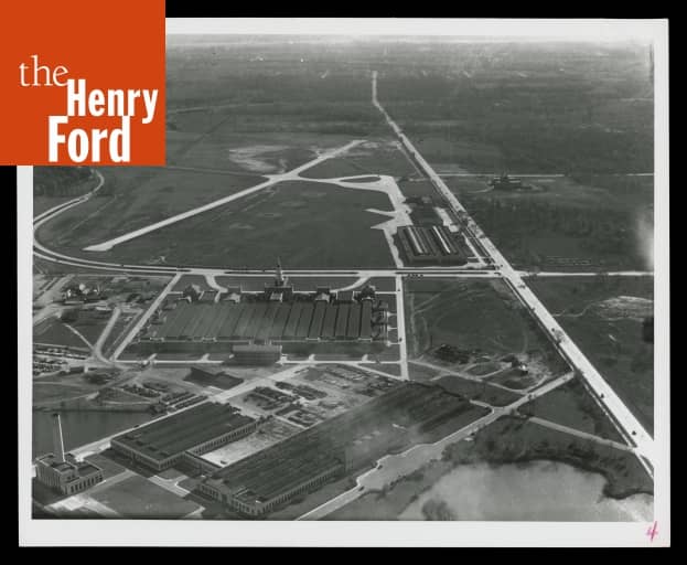 Aerial View of Ford Engineering Laboratory and Henry Ford Museum ...