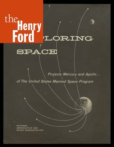 Brochure, "Exploring Space: Projects Mercury and Apollo of the United ...