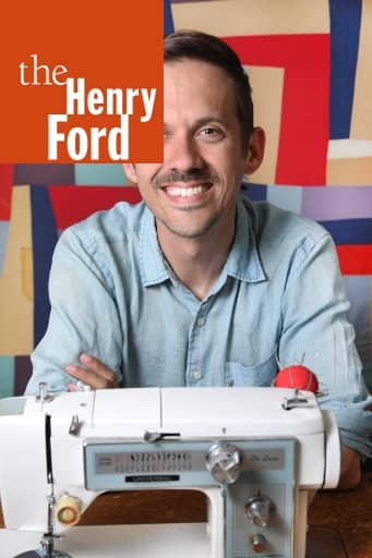 Zak Foster Sitting at a Sewing Machine, May 2021 - The Henry Ford