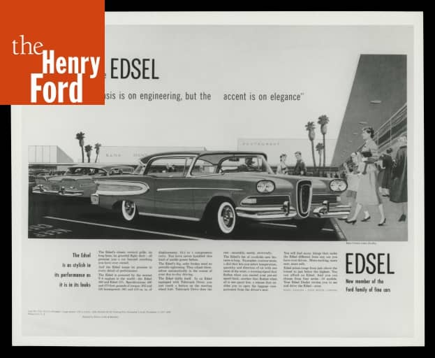 Edsel Advertisement, "This is the Edsel: The Emphasis is on Engineering ...