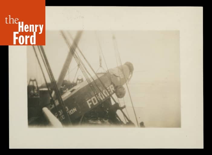 The Fokker Airplane "Josephine Ford" during the Byrd Arctic Expedition ...
